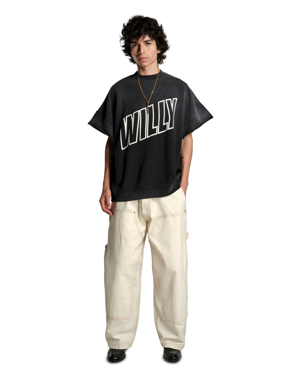 WILLY INSIDE OUT MUSCLE TEE - BLACK | Willy Chavarria