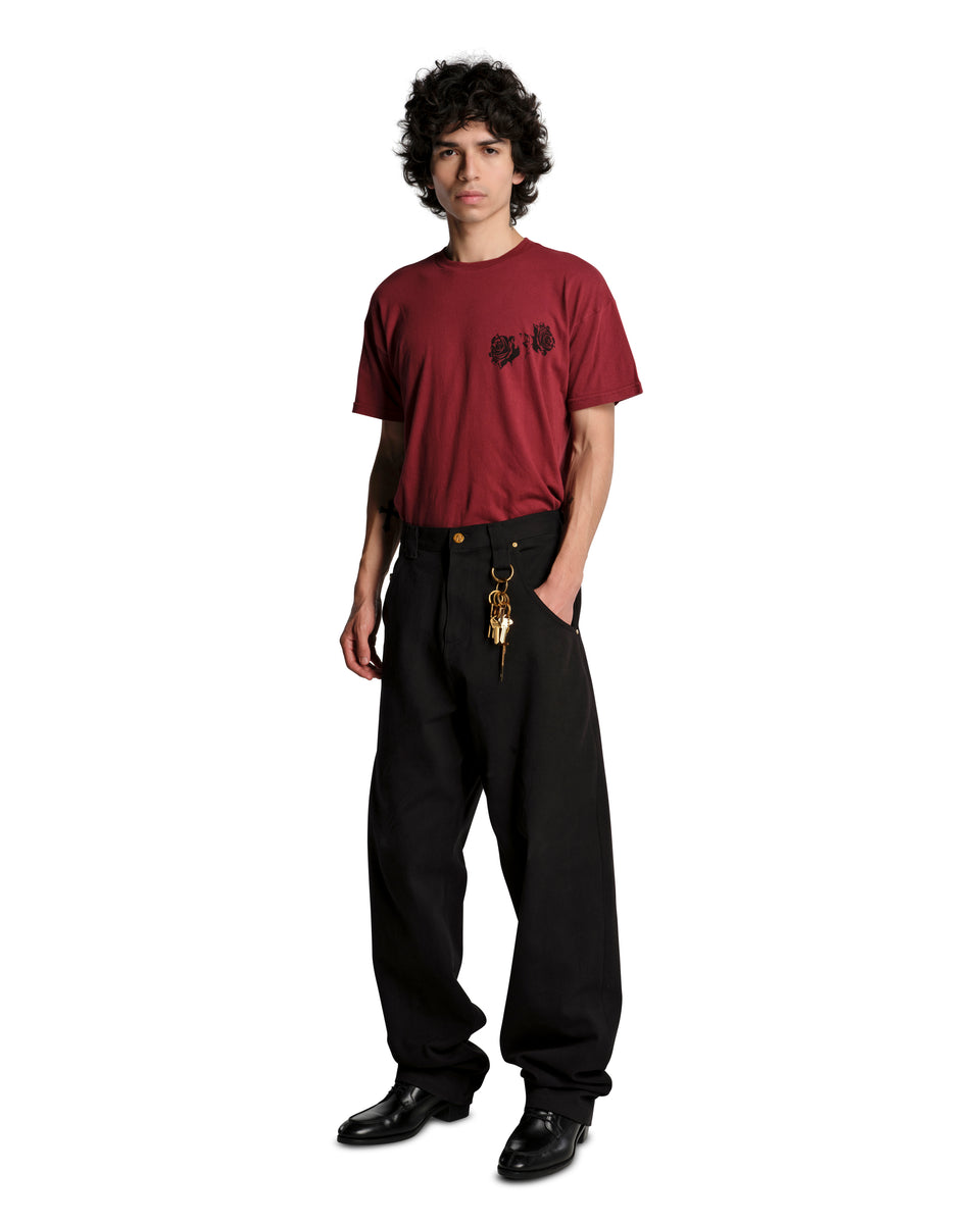 WILLY LABEL EASY TEE - RED | Willy Chavarria