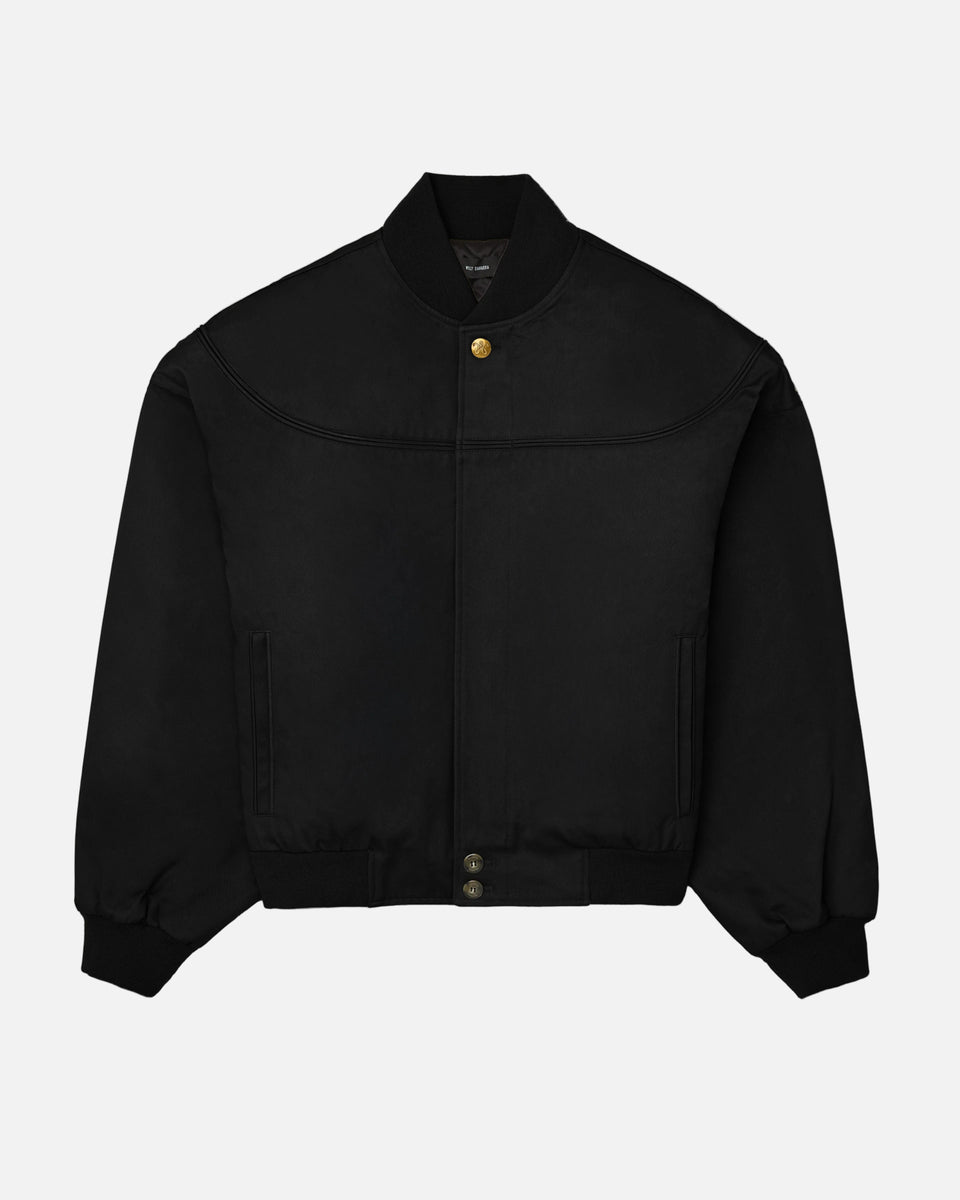 GAS STATION BOMBER - BLACK | Willy Chavarria