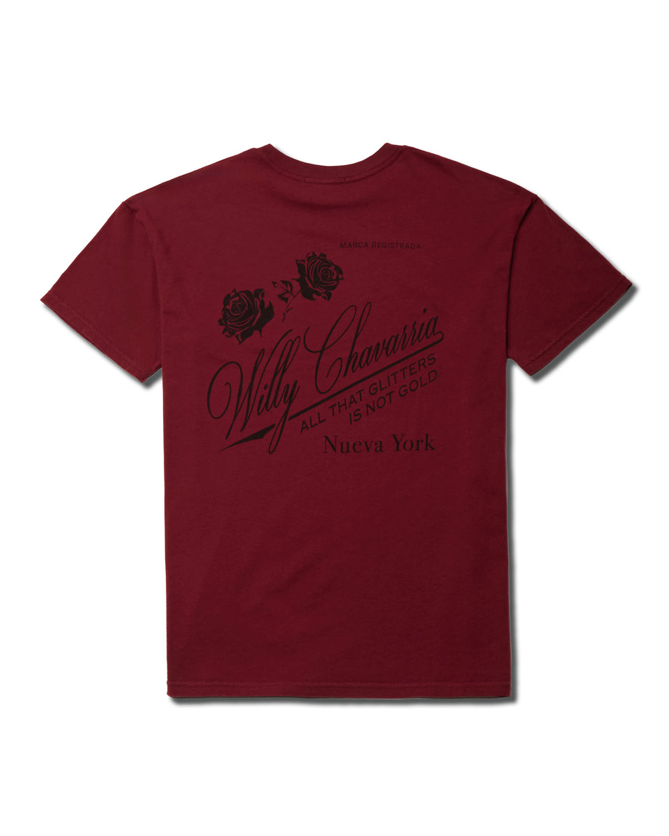 WILLY LABEL EASY TEE - RED | Willy Chavarria