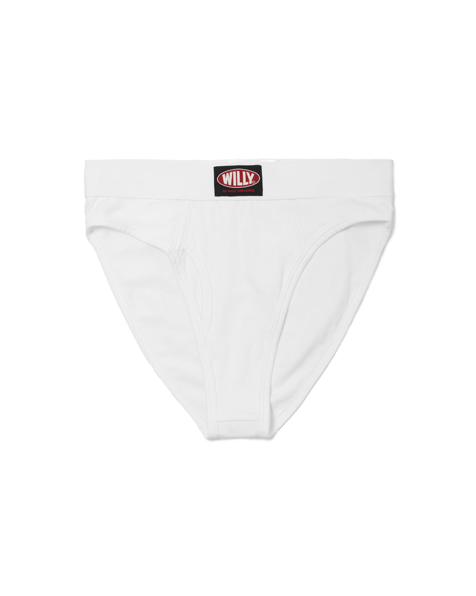 WOMEN'S HIGH WAISTED BRIEF - WHITE | Willy Chavarria